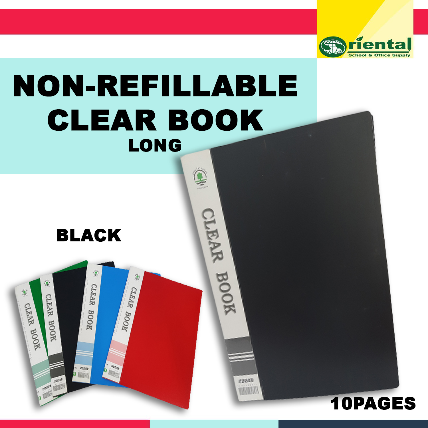10 pp Non Refillable Clear book - 10pages Clear Sheet Display Book in ...
