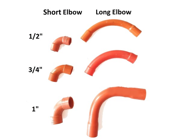 ORANGE SHORT / LONG ELBOW 1/2" - 1" | Lazada PH