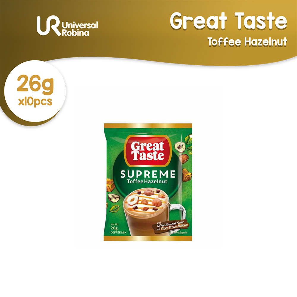 Great Taste Supreme Toffee Hazelnut (26g x 10) | Lazada PH