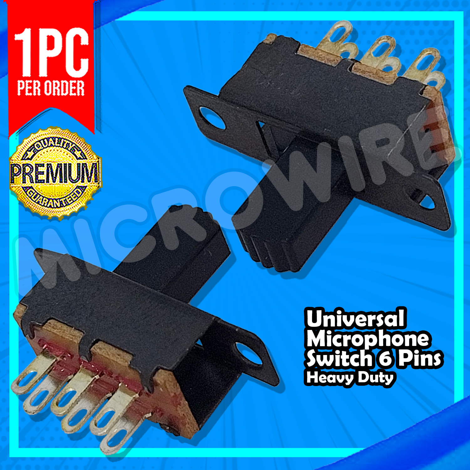 Universal Microphone slide switch 6 PINS | Lazada PH