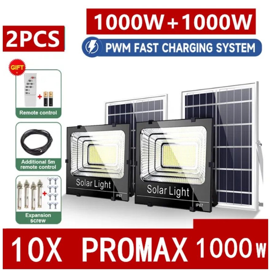 【30 Years warranty】BUY 1 TAKE 1 1000W Light Solar Original LED Daily ...