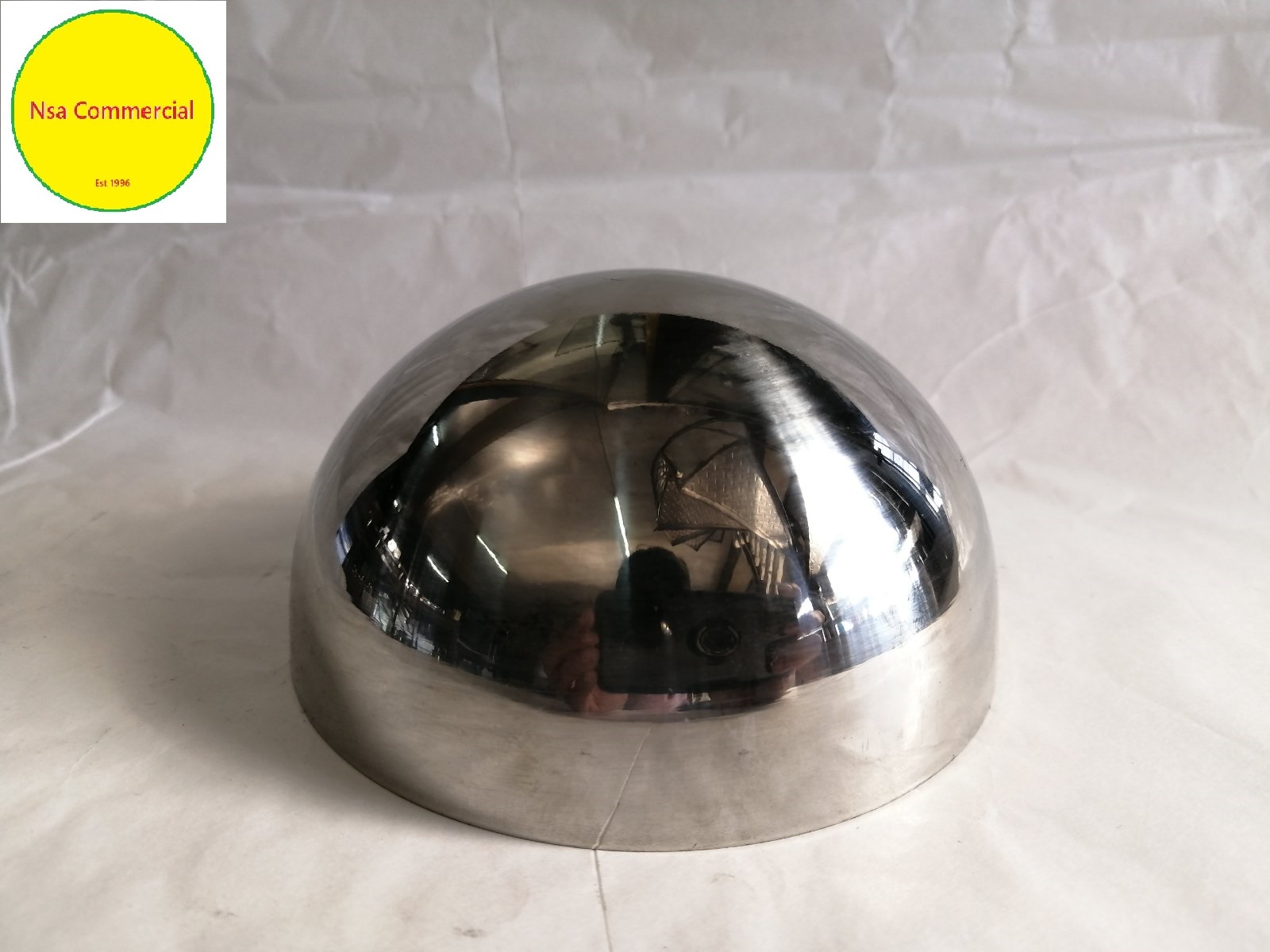 Stainless Round Tube End Cap 4" outside dia. (Half Sphere) 304 1PC ...