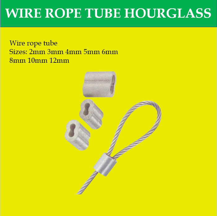 MAGO 2mm-12mm ( 1 Piece) 8 Type Hourglass wire rope tube Double-hole ...