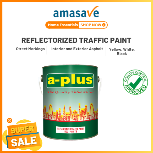 𝗔𝗠𝗔𝗦𝗔𝗩𝗘 Reflectorized Traffic Paint Road Markings Paint Yellow Black ...