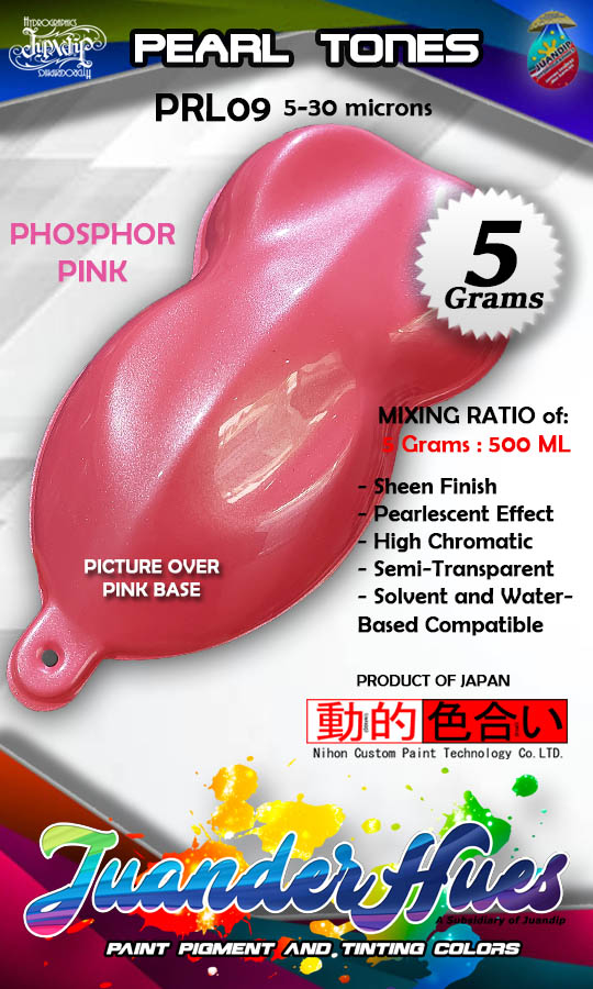 5Grams Phosphor Pink Pearl Effect Mica Pigment Powder for Paint ...