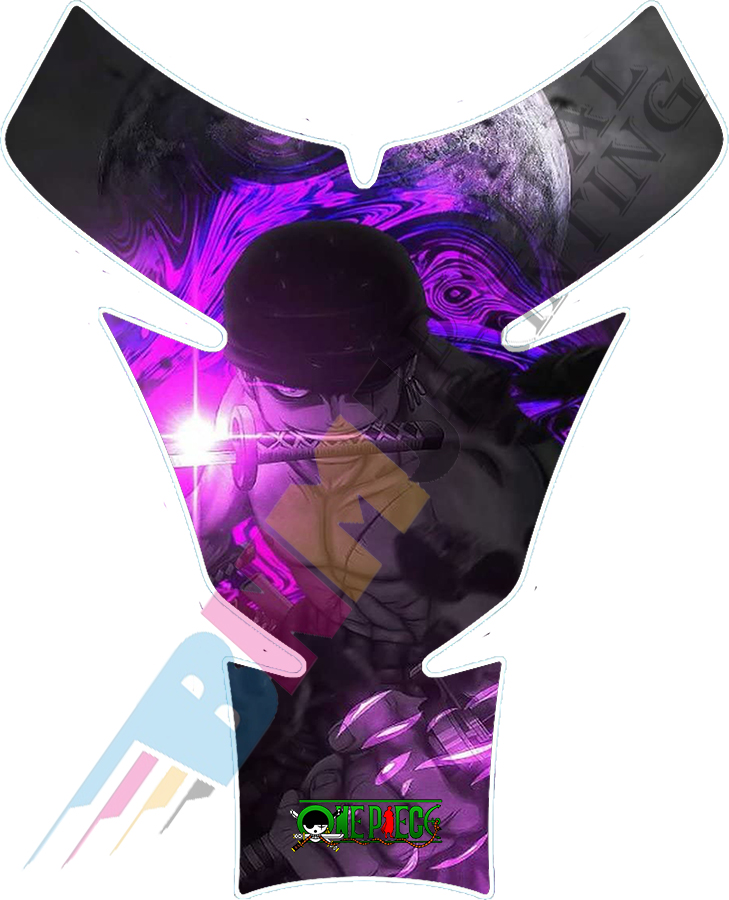 Cowling Pad Universal (Laminated Stickers) WaterProof (Roronoa Zoro ...