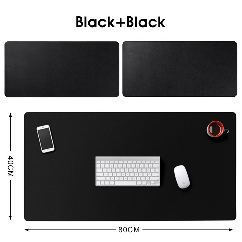 Large PU Leather Mouse Pad Laptop Desk Mat Double-Sided Waterproof ...