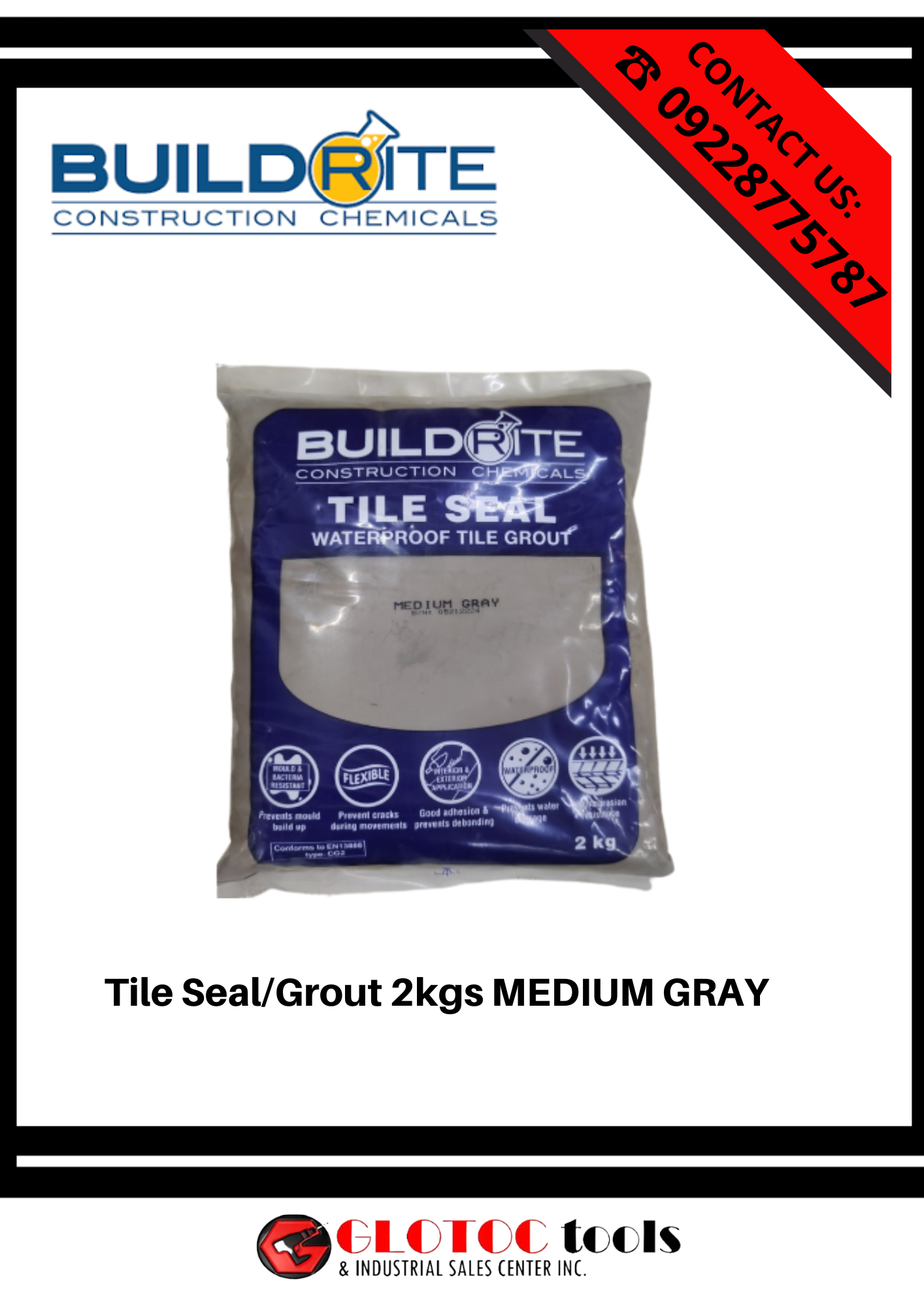 BUILDRITE Tile Seal/Grout 2kgs | Lazada PH