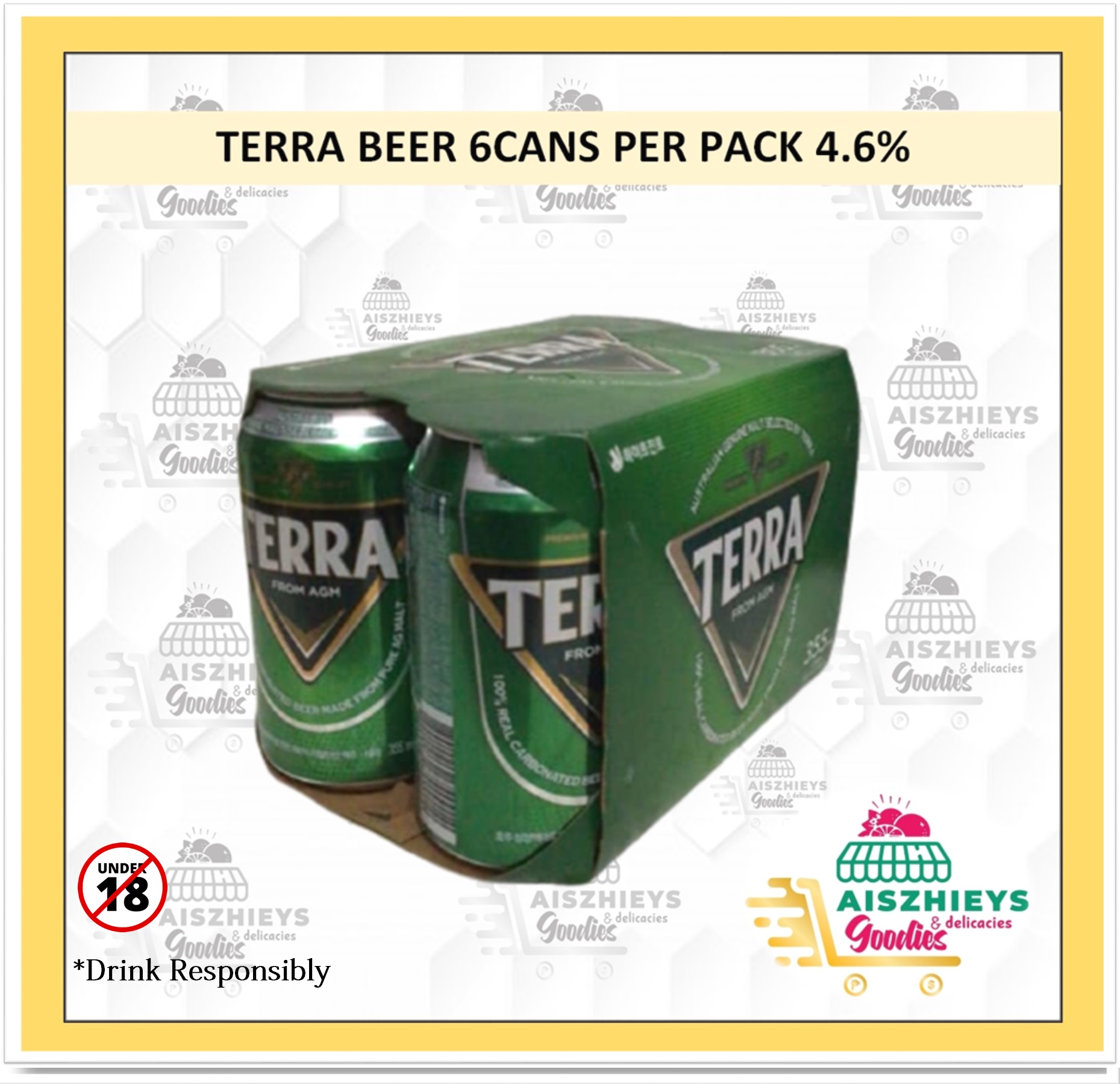 TERRA BEER PACK 6CANS, 335ml 4.6% | Lazada PH