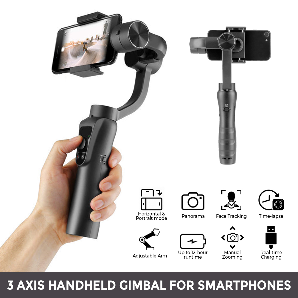 3-Axis Gimbal Stabilizer, Smartphone Stabilizer, Handheld Gimbal ...
