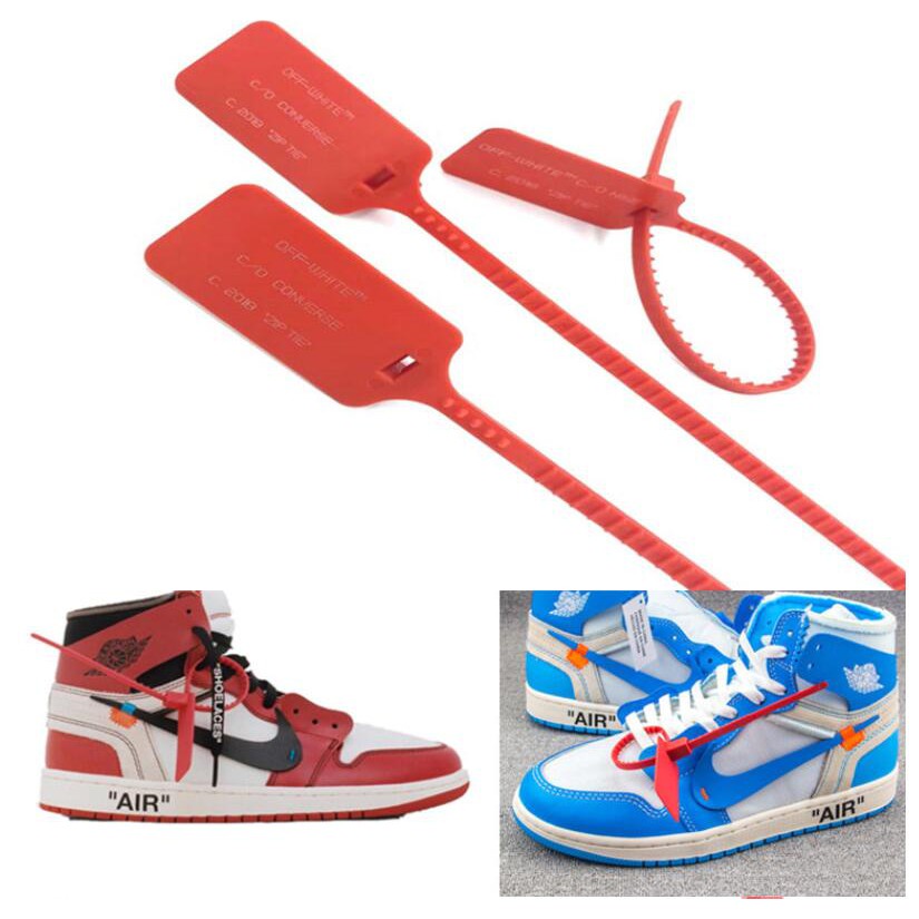 【high quality】24H Send Off-White Inspired Zip Tie Shoe Zip Tie Red ...
