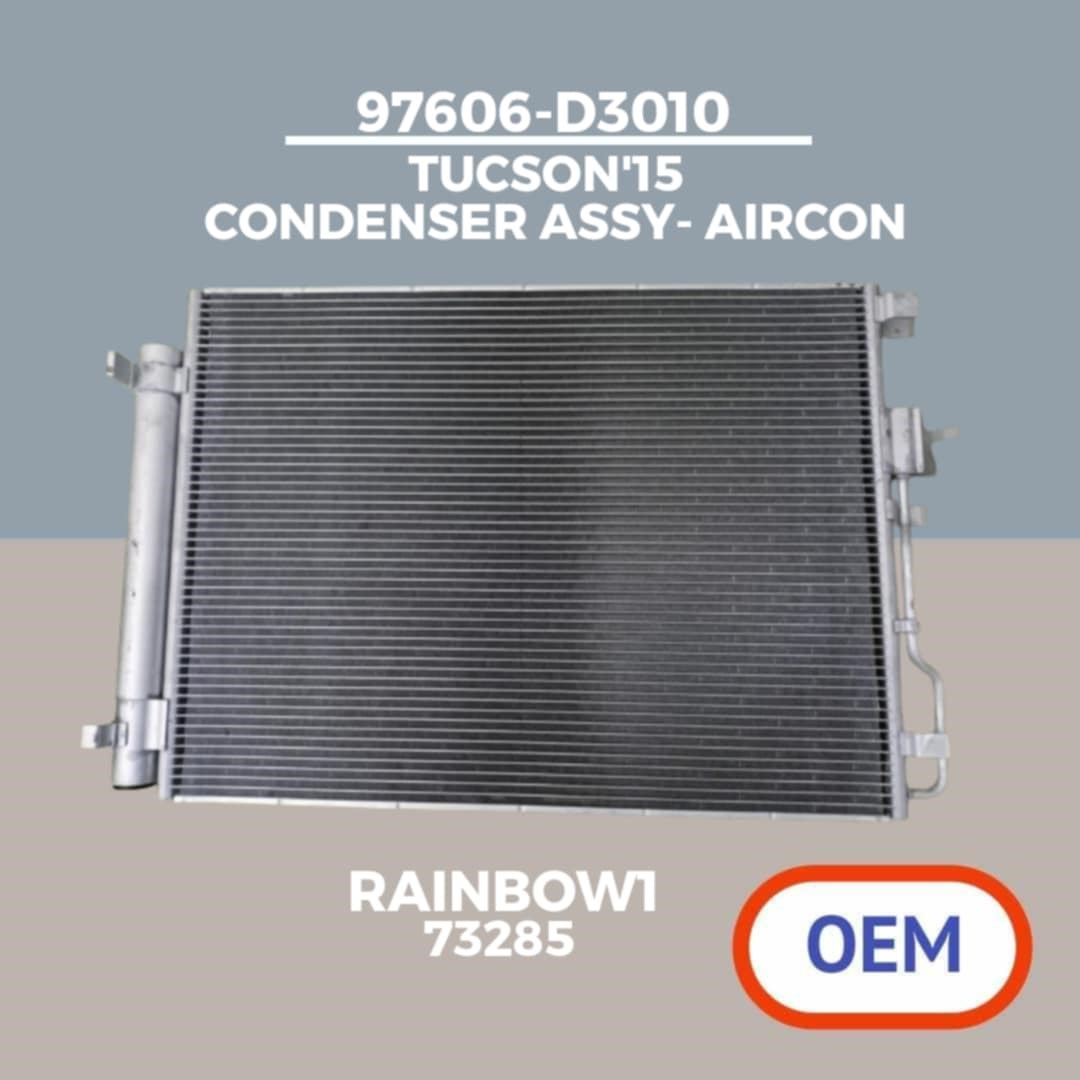 CONDENSER ASSY- AIRCON FOR HYUNDAI TUCSON'15 (OEM) PART3: 97606-D3010 ...