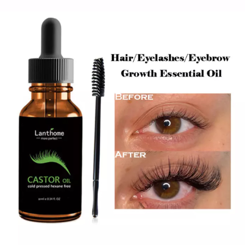 Eyelash Growth Oil Nourish Eyebrow Natural Castor Organic Essential ...