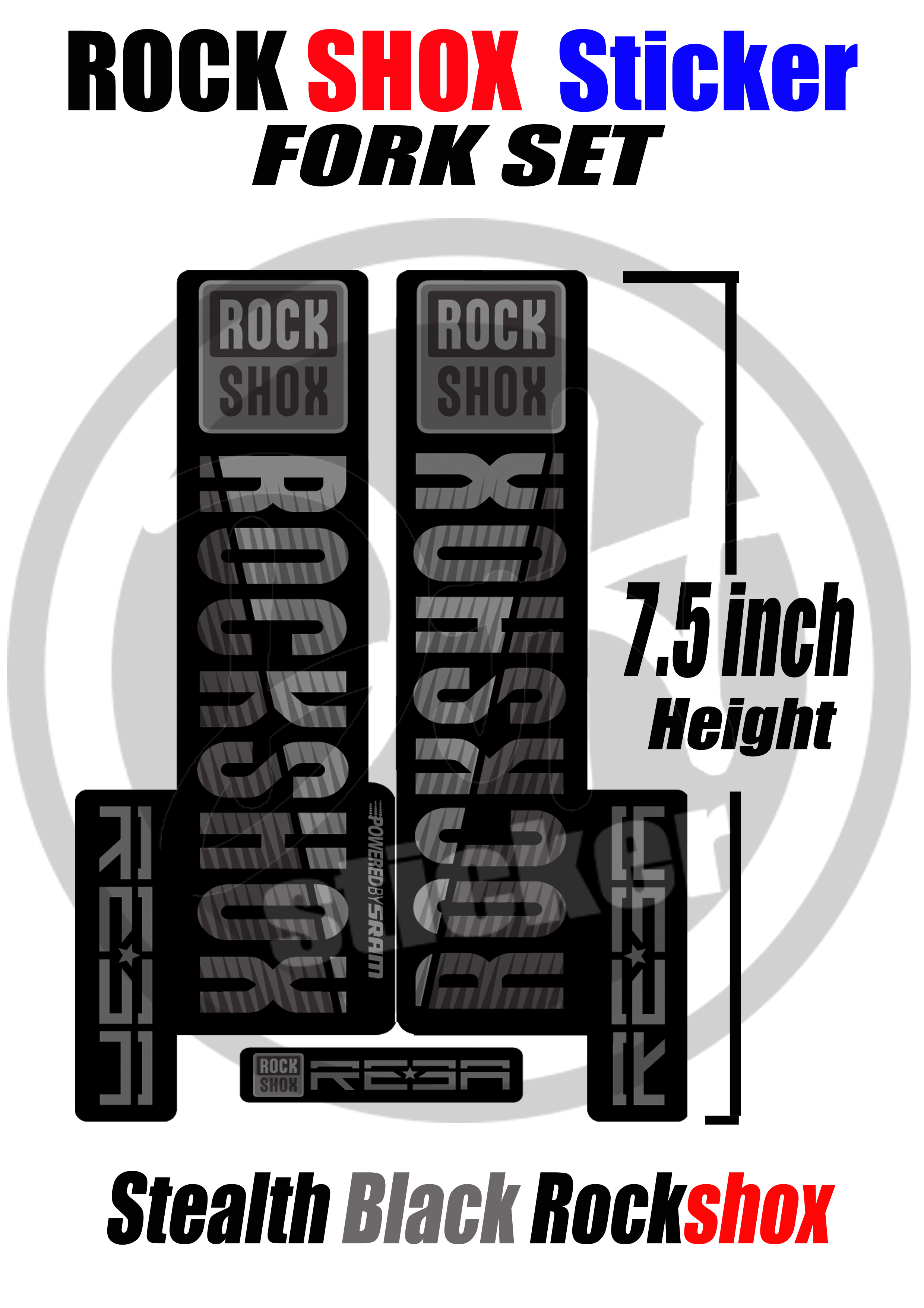 fork decals, sticker set vinyl rockshox ( NOT STANDARD SIZE) | Lazada PH