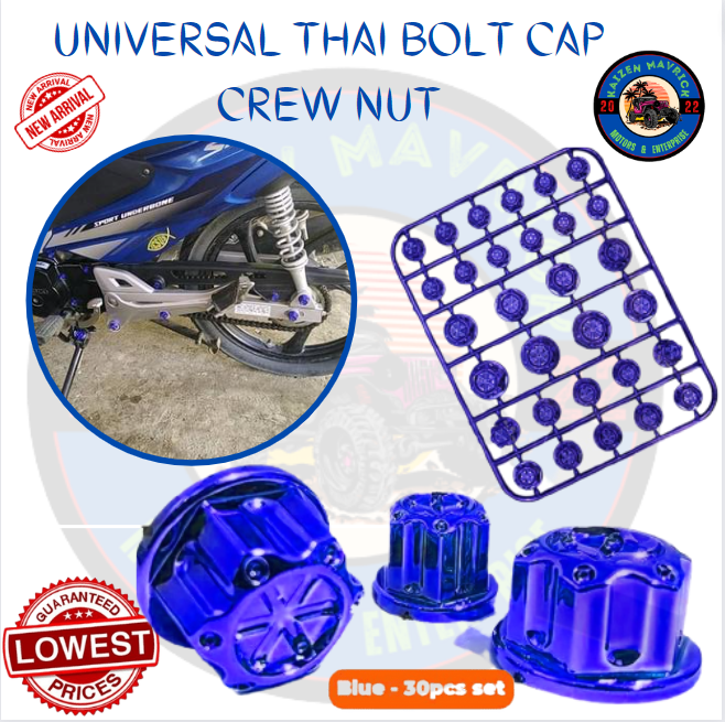 HONDA CLICK 125i Blue Bolt Cap Thai Crew Nut [SCREW Cover] Thai Color ...
