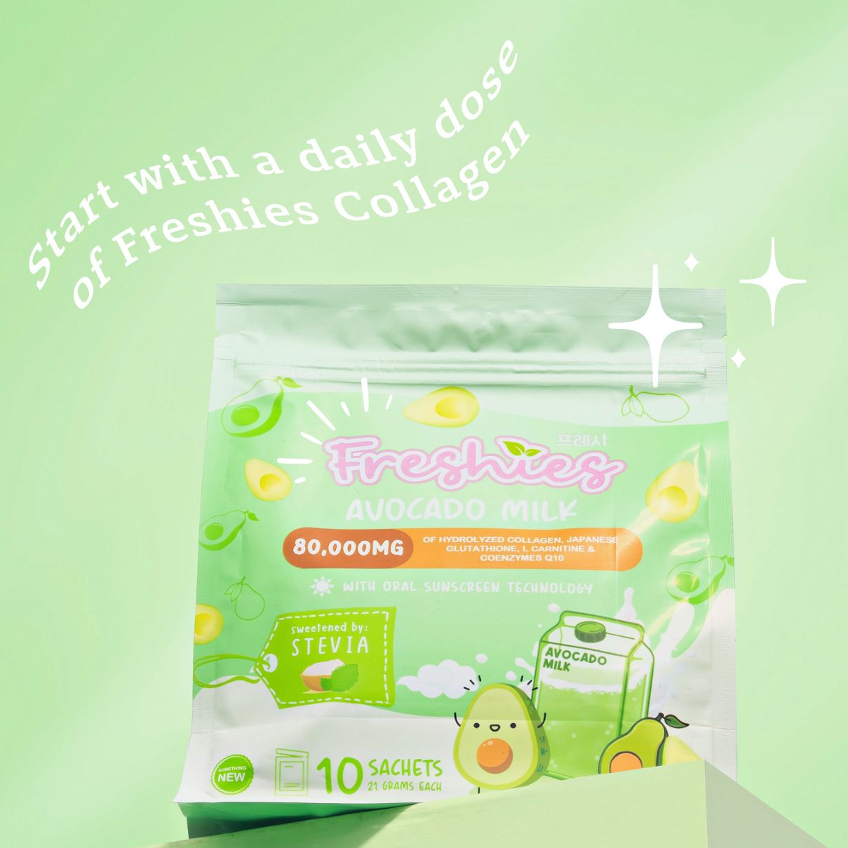 Freshies Avocado Milk | Collagen Japan Glutathione L-Carnitine ...
