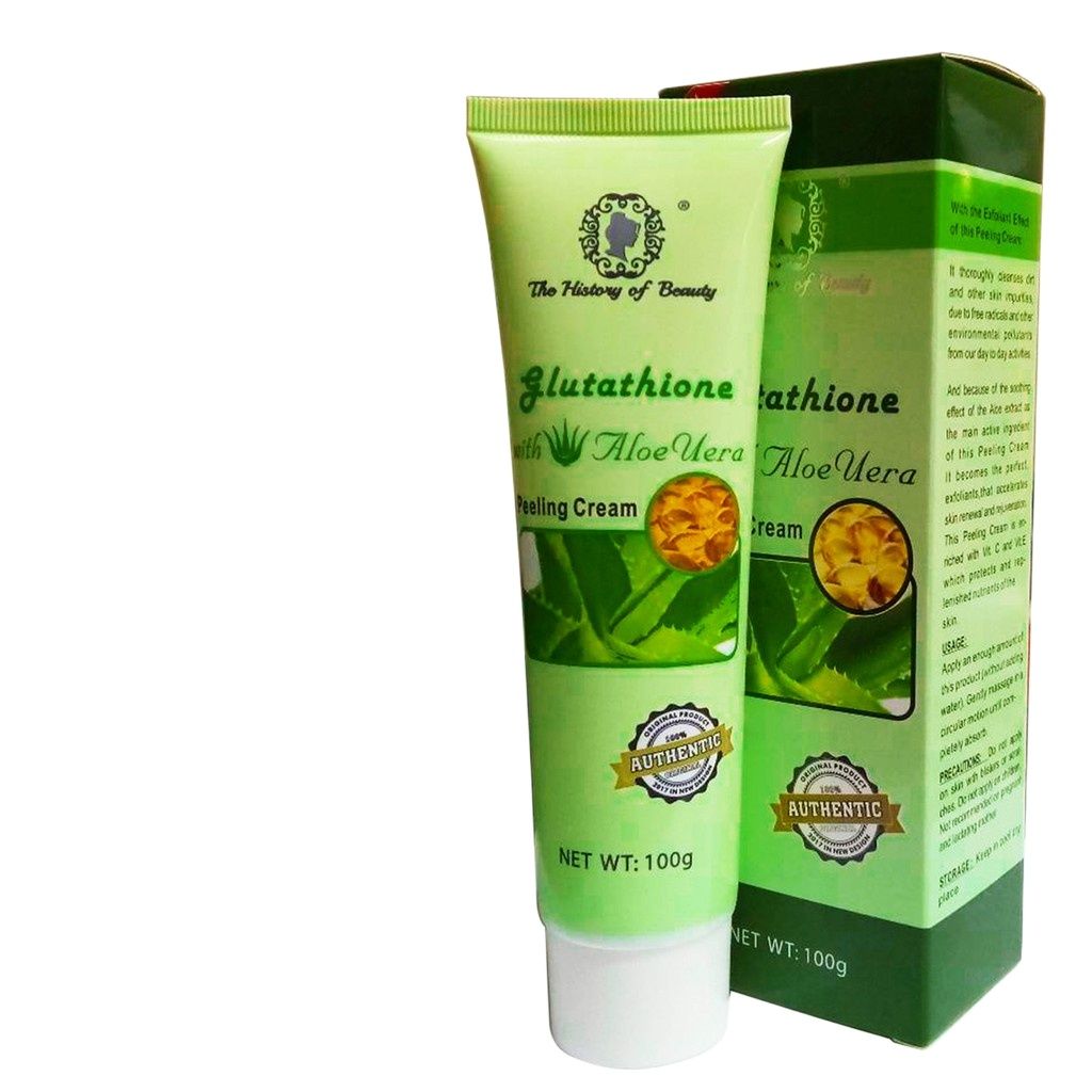 BB- Glu tathione with aloe Vera Peeling Cream (The History of Beauty ...