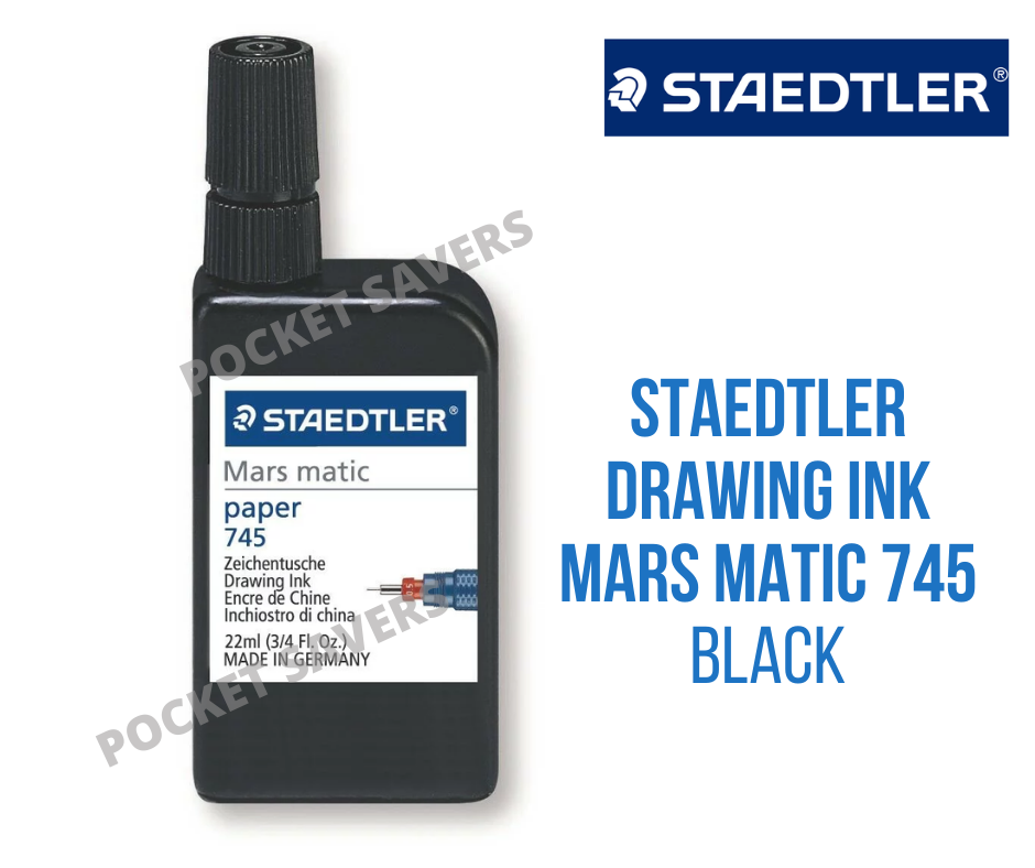 STAEDTLER Drawing Ink Mars Matic 745 (Jet Black) | Lazada PH