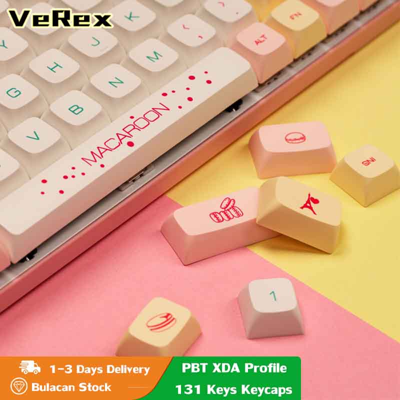 Verex Macaroon Theme PBT 131 Key XDA Profile DYE-SUB Keycap ...