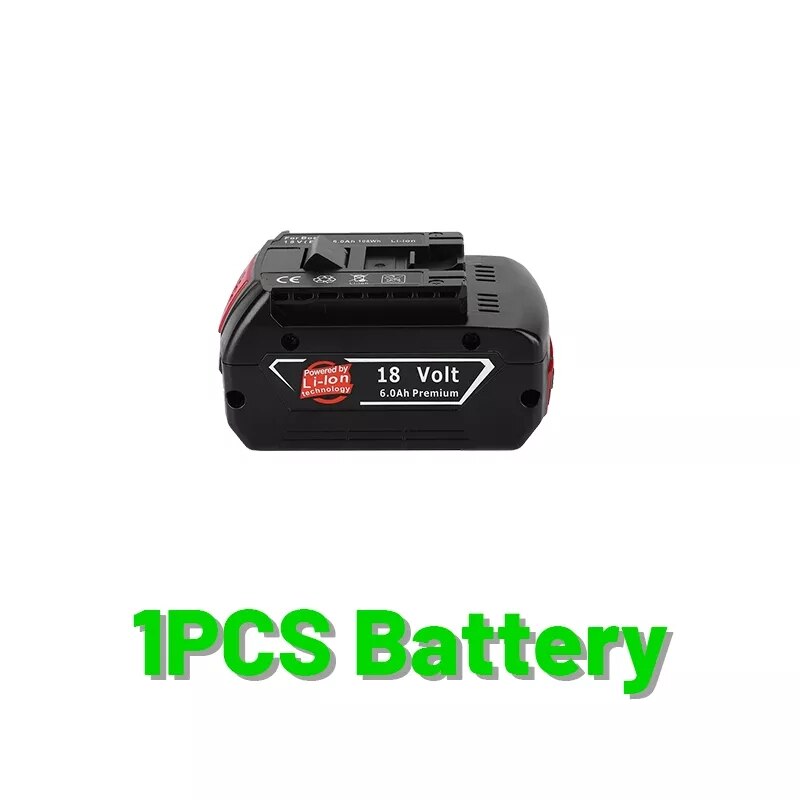 New Battery For Bosch 18V 6000mAh Rechargeable Lithium Ion Battery 18V ...