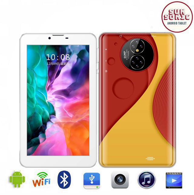 SUNSONIC Tablet PC 7 Inch 8+128GB 11 Core Android 11 Dual Sim Student ...