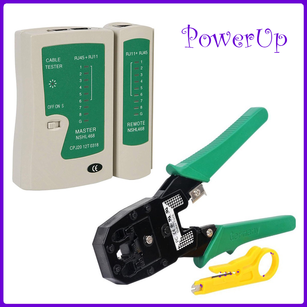 RJ45 RJ11 Network 3 in 1 Crimping Tool and Wire Stripper LAN Cable ...
