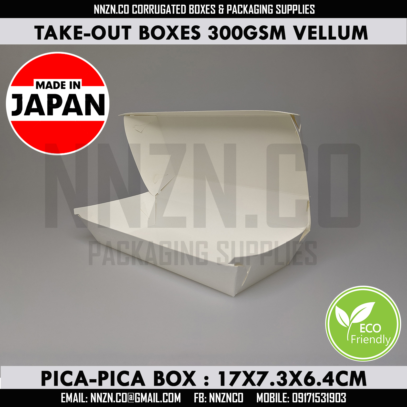 NNZN Food Grade Boxes Burger Box Pica-Pica Box Take-Out Take-Away Box ...