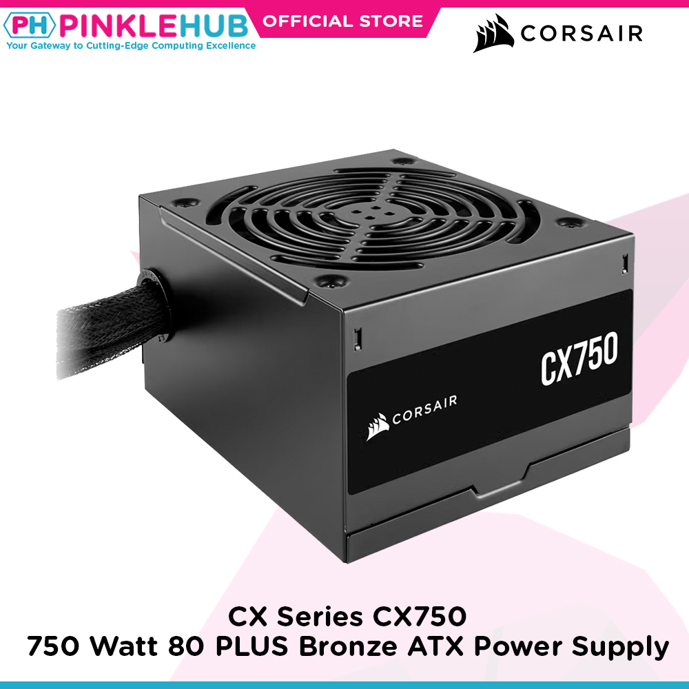 PinkleHub | CORSAIR CX Series CX750 – 750 Watt 80 PLUS Bronze ATX Power Supply (CS-CP-9020279-NA ...