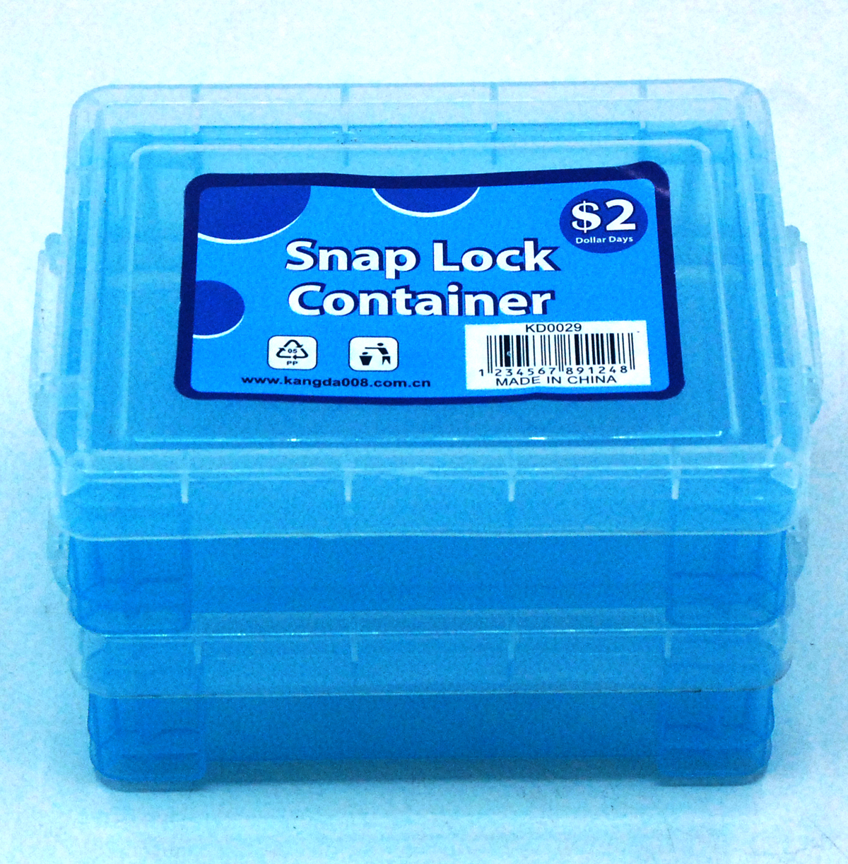 2pcs Easy-To-Open Snap Lock Containers - Split Leak-Proof Silicone Seal ...