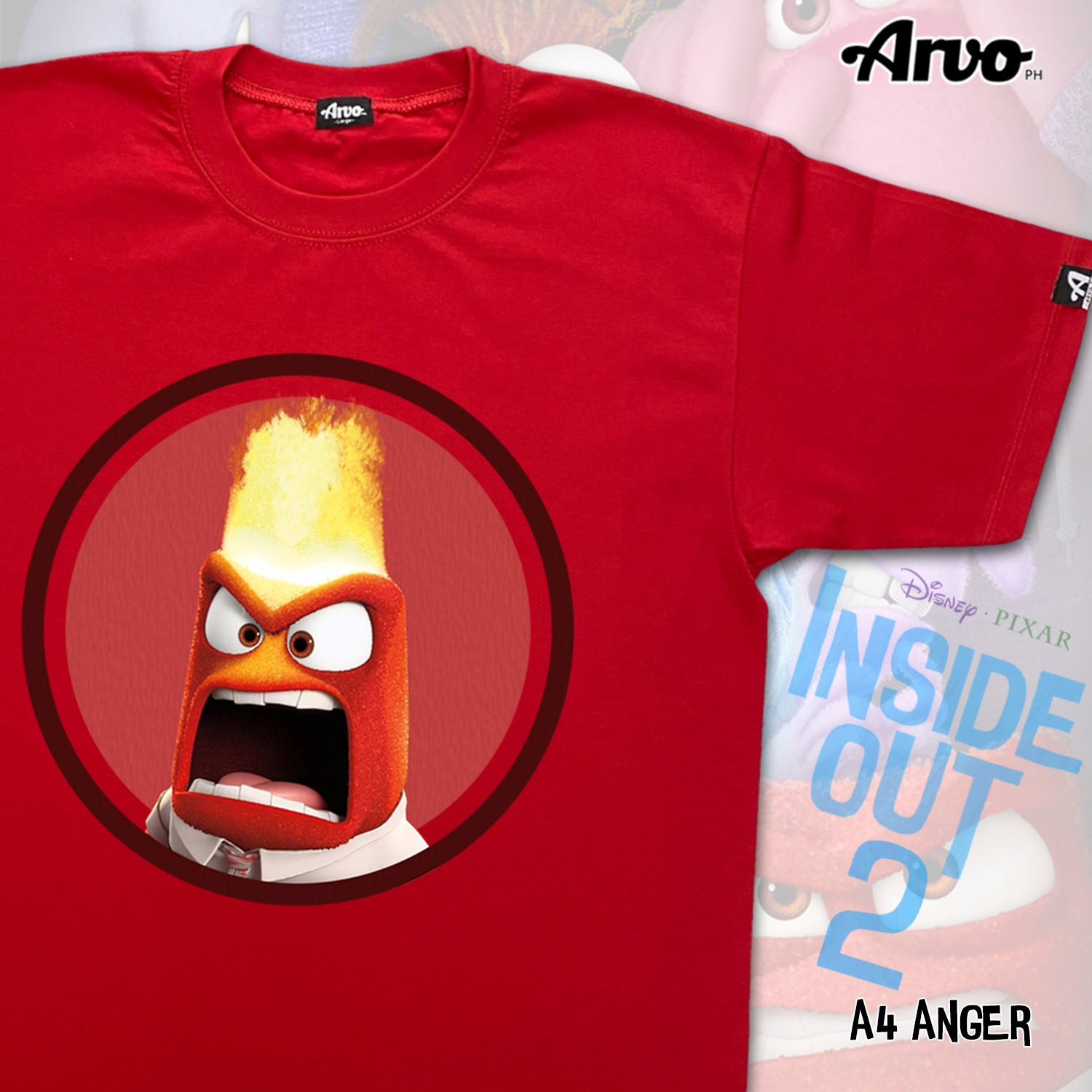 Inside Out 2 Character Tee Shirt | XS to 5XL | ARVO PH Unisex Regular ...