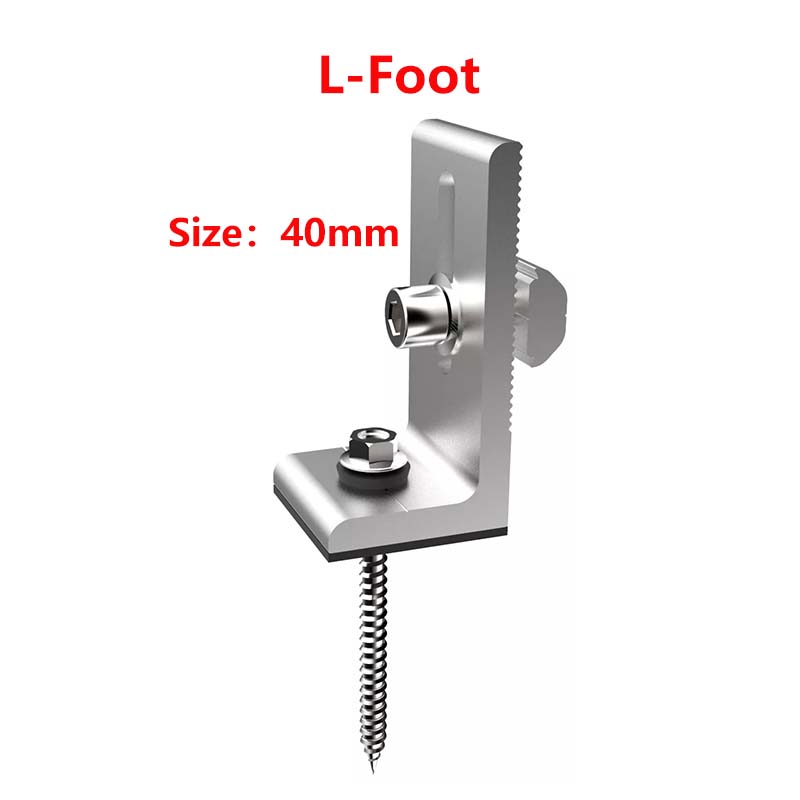 Solar Mounting Accessory For Panel L-foot Mid clamp End clamp Rail ...