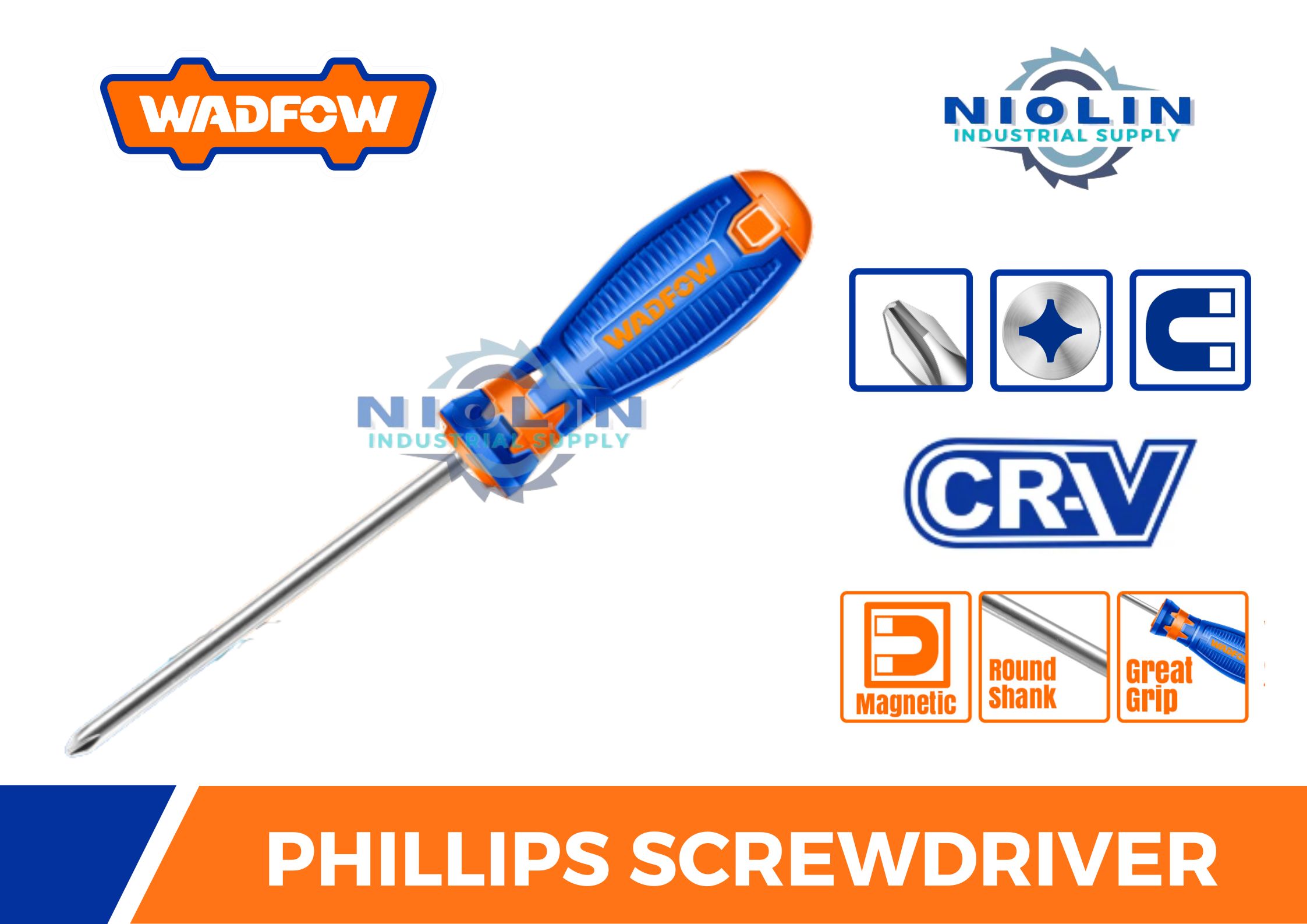 WADFOW Magnetic Philip Screw Driver Ph.2 x 150mm | Lazada PH