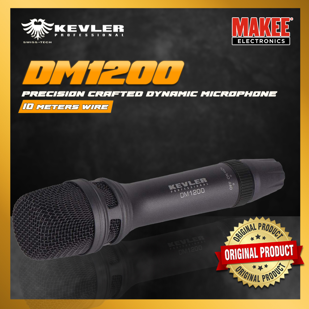 Kevler DM1200 Professional Dynamic Microphone / Super Cardioid 10 ...