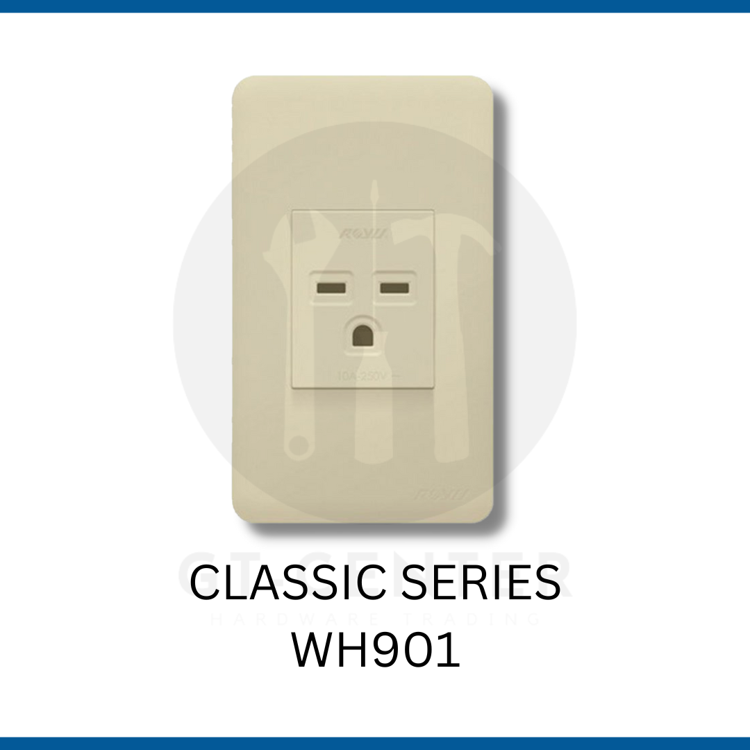 ROYU 1gang Aircon Outlet Set / Classic Series - WH901 / Wide Series ...