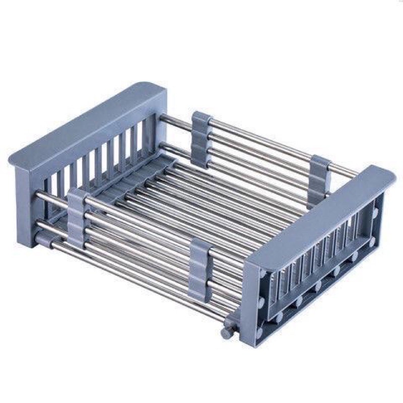 COD#RetractableSink Water Filter Rack Drain Basket Stainless Steel ...