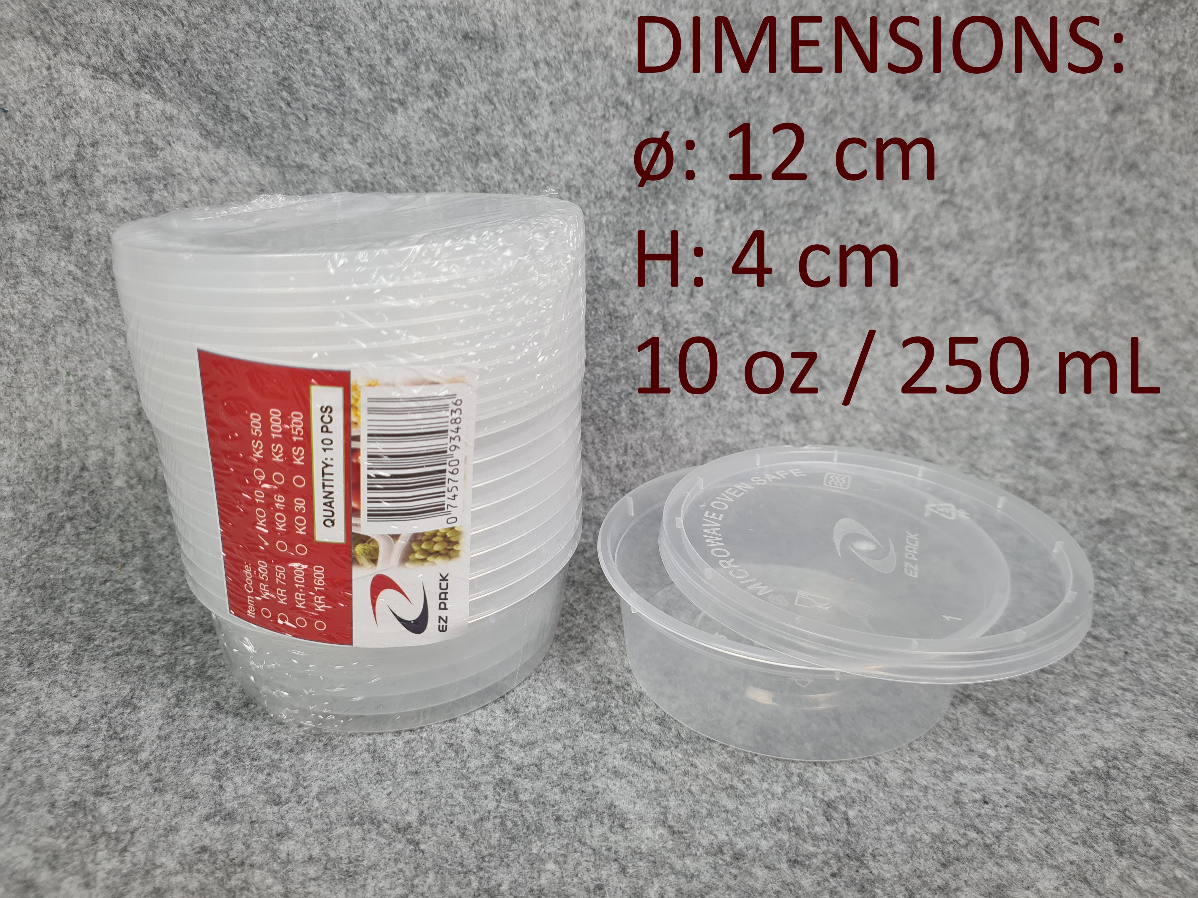 [10 pcs] Clear PP Microwaveable Food Containers | Plastic Tub | Square ...