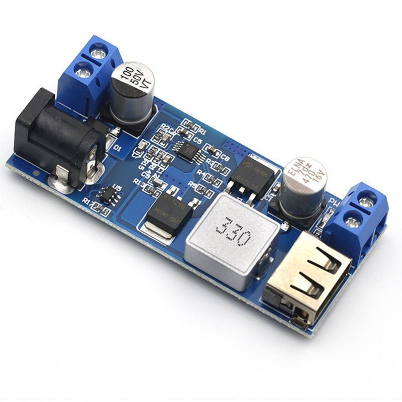 5A Buck Converter 24V/12V To 5V Step-down Module Adjustable USB ...