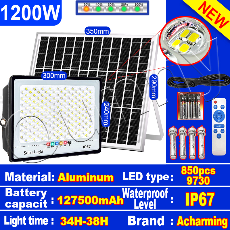 【BUY 1 TAKE 3 Gift】solar flood light outdoor waterproof IP67 solar lamp ...