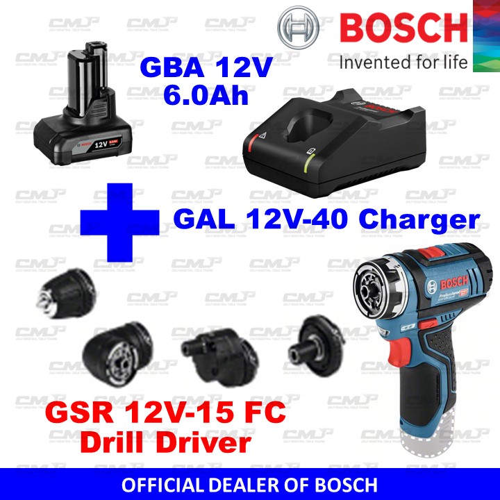 Bosch GSR 12V-15 FC Cordless Drill/Driver | Bosch 12V System | Power ...