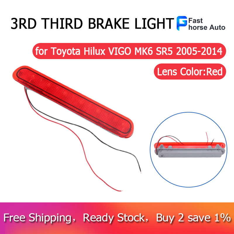 Car LED Rear Tailgate 3Rd Brake Light Lamp for Toyota Hilux VIGO MK6 ...