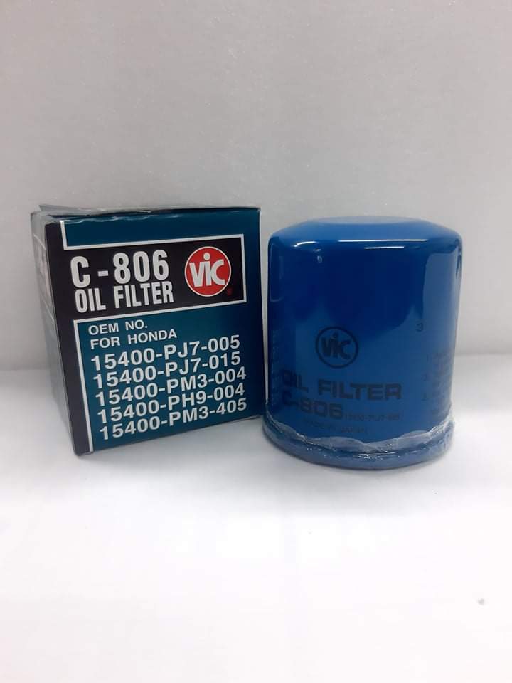 VIC OIL FILTER C-806 for HONDA CIVIC, CITY, JAZZ | Lazada PH
