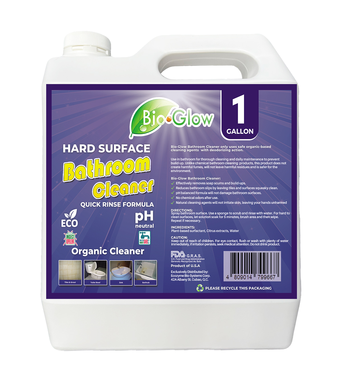 Bio-Glow Bathroom Cleaner 1 Gallon | Lazada PH