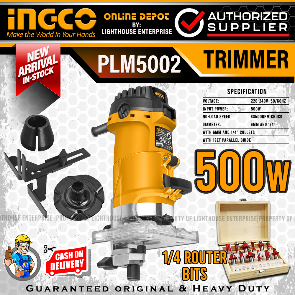 INGCO 500W Laminate Trimmer/Palm Router (PLM5002) LIGHTHOUSE ENTERPRISE ...