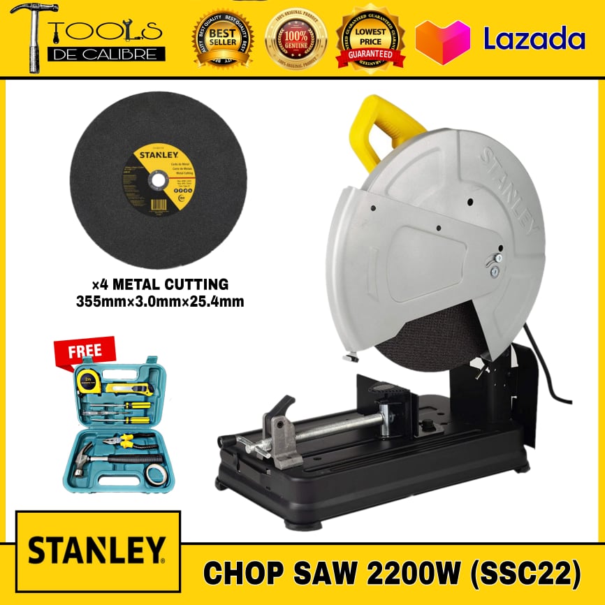STANLEY Chop Saw / Cut-Off Saw 2200W (SSC22) w/ FREE TOOLSET | Lazada PH