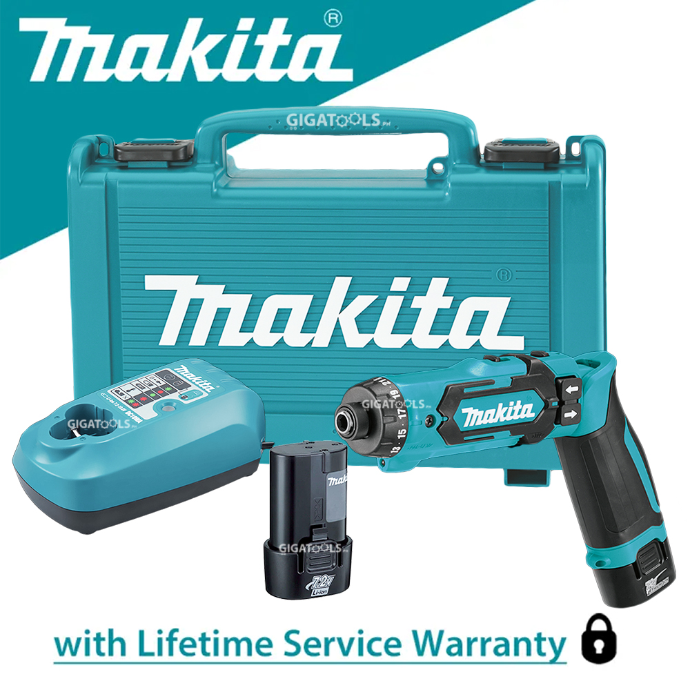 Makita DF010DS Cordless Screwdriver Li-ion 7.2V ( CRDLSDRL ) ( MAK7.2V ) [GIGATOOLS] | Lazada PH