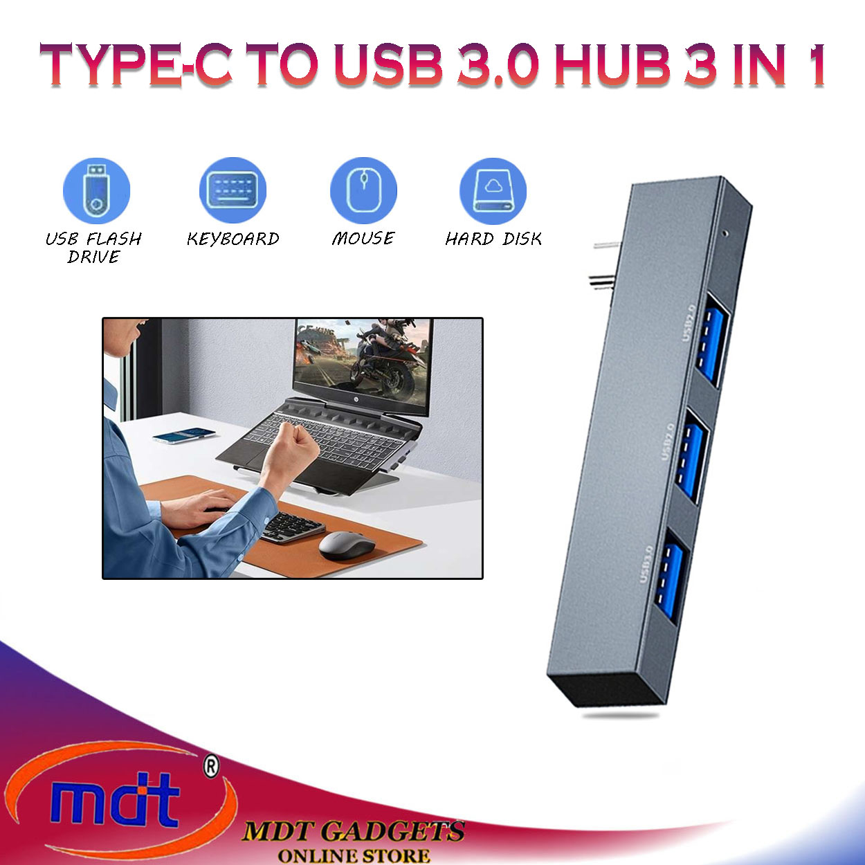 USB 3.0 Extender Notebook Type C Dock Multi-Interface Multi-Plug ...