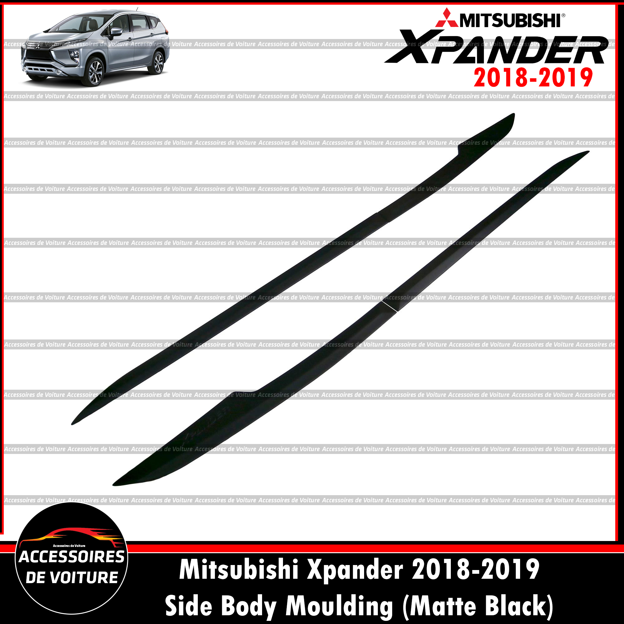 Mitsubishi Xpander 2018-2019 Side Body Moulding (Matte Black) | Lazada PH
