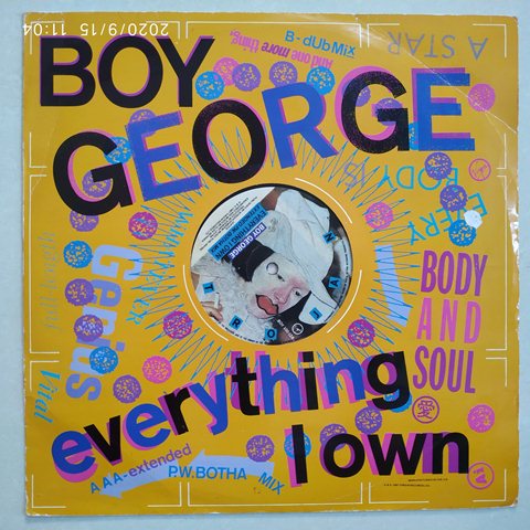 BOY George Everything i Own Record Plaka | Lazada PH