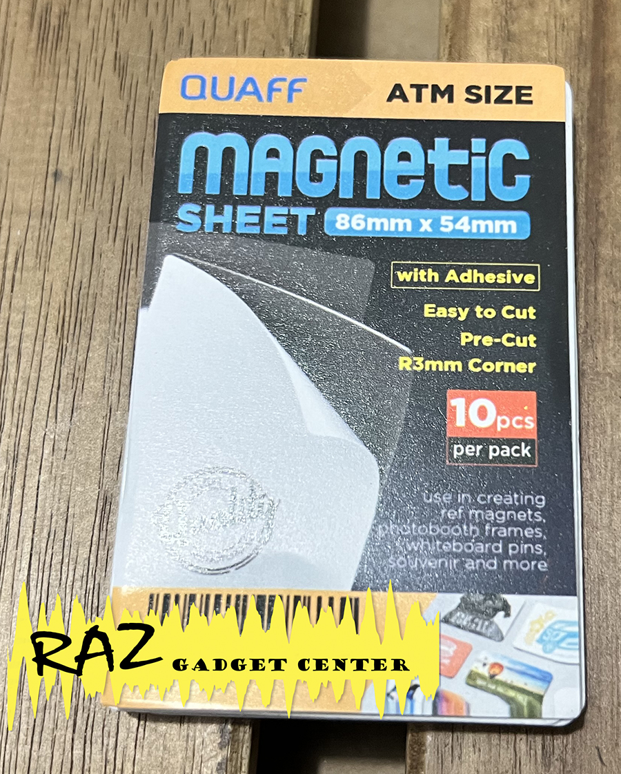 QUAFF 1mm thick ATM Size Magnetic Sheets (10 Sheets per pack Bundle) WITH & WITHOUT Adhesive ...