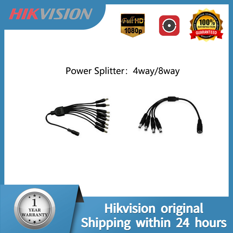 CCTV separator 4 way and 8 way DC cable splitter for CCTV camera black ...
